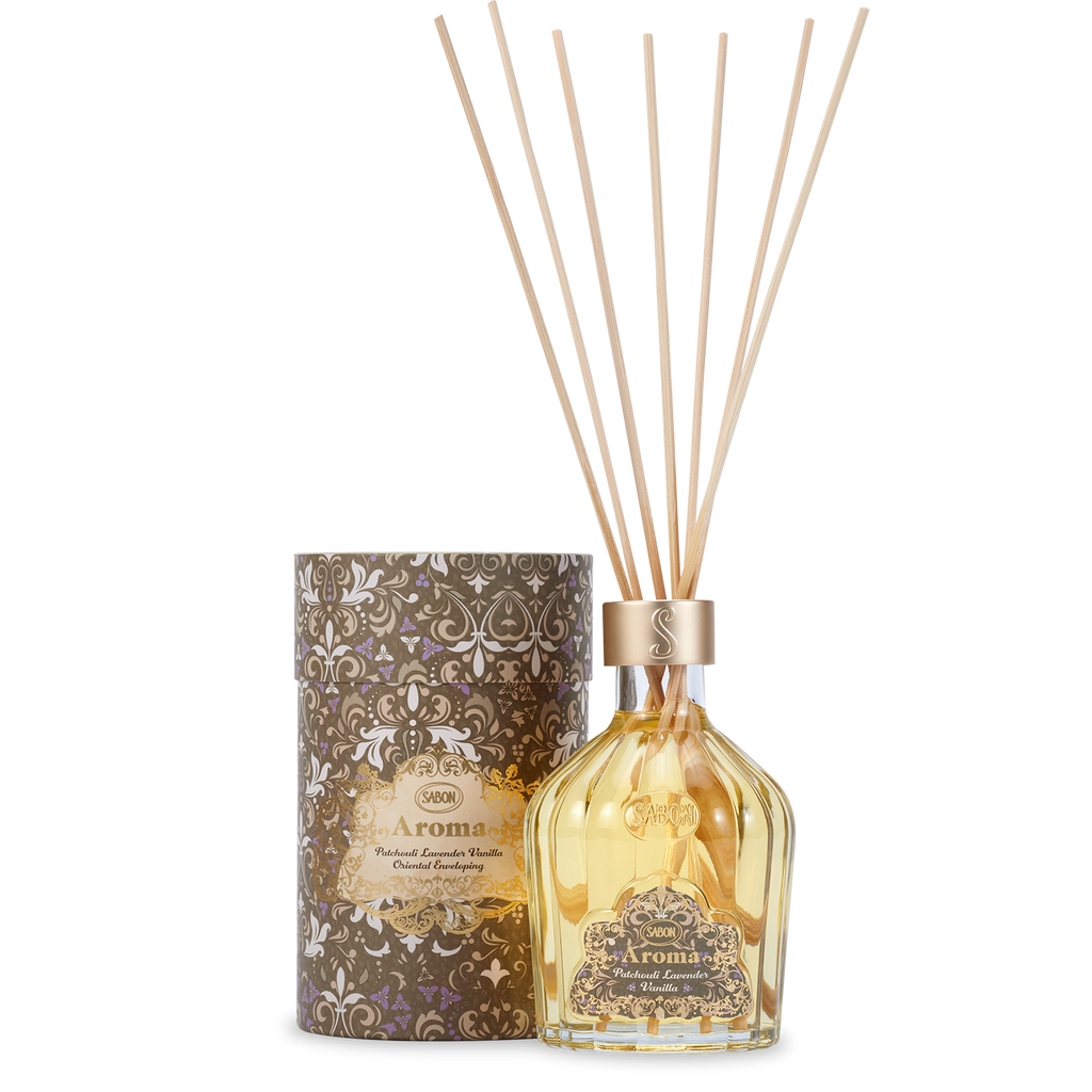Aroma Reed Diffuser Patchouli Lavender Vanilla 250mL – SABON