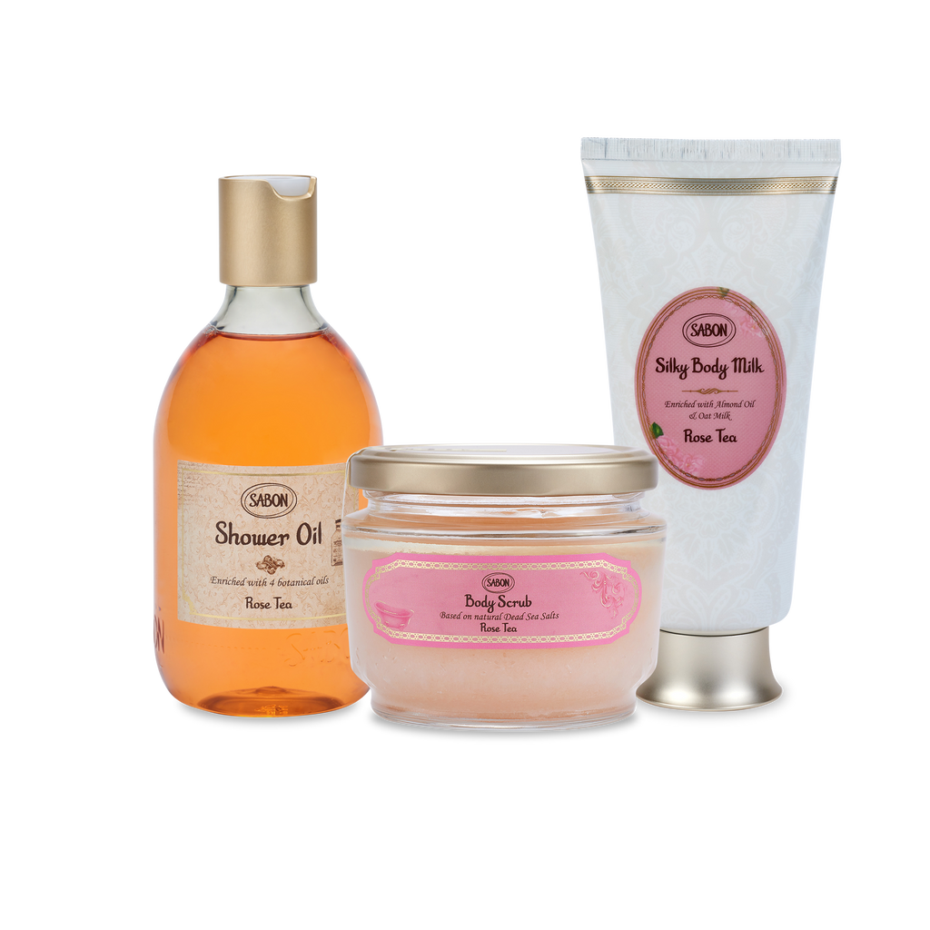 #NextGen Silky Body Ritual Rose Tea Gift Set – SABON